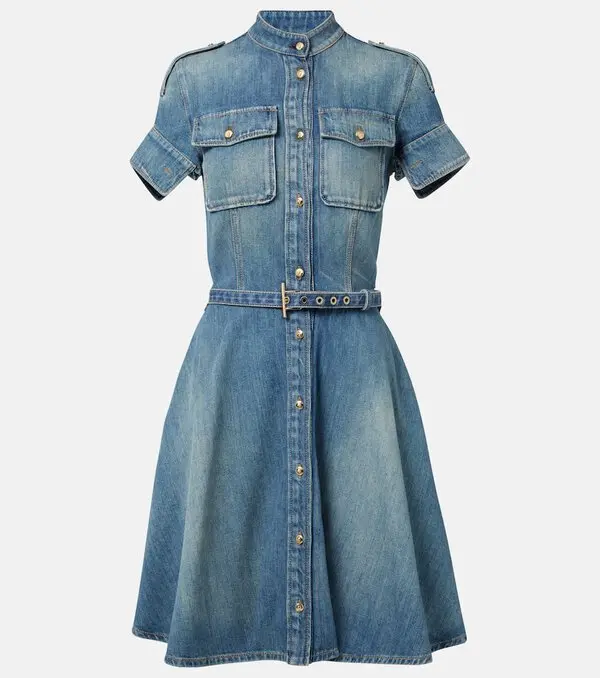 Alexander McQueen Denim Shirt Dress