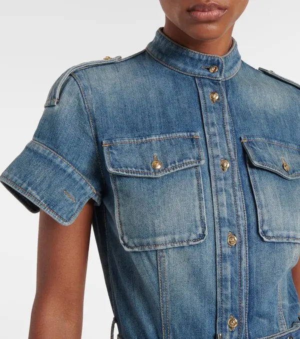 Alexander McQueen Denim Shirt Dress