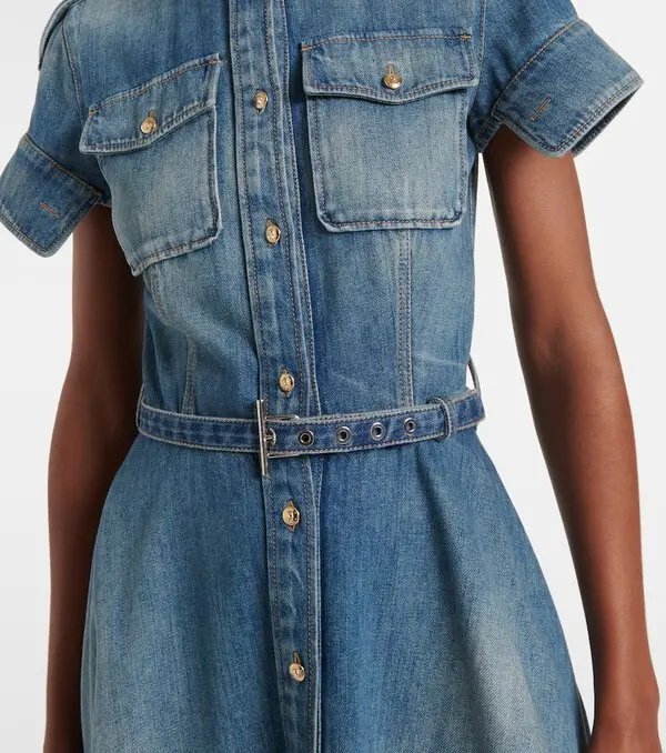 Alexander McQueen Denim Shirt Dress