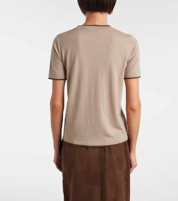 Max Mara Striped Wool T-shirt