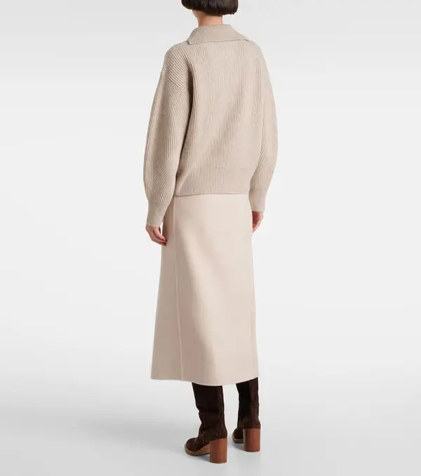 Max Mara Eccelso Wool And Cashmere Sweater - Beige
