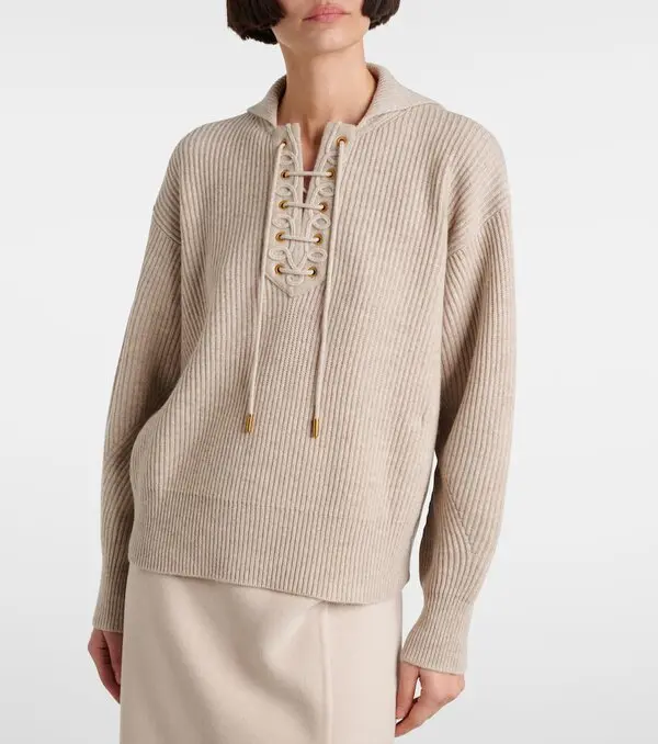 Max Mara Eccelso Wool And Cashmere Sweater - Beige