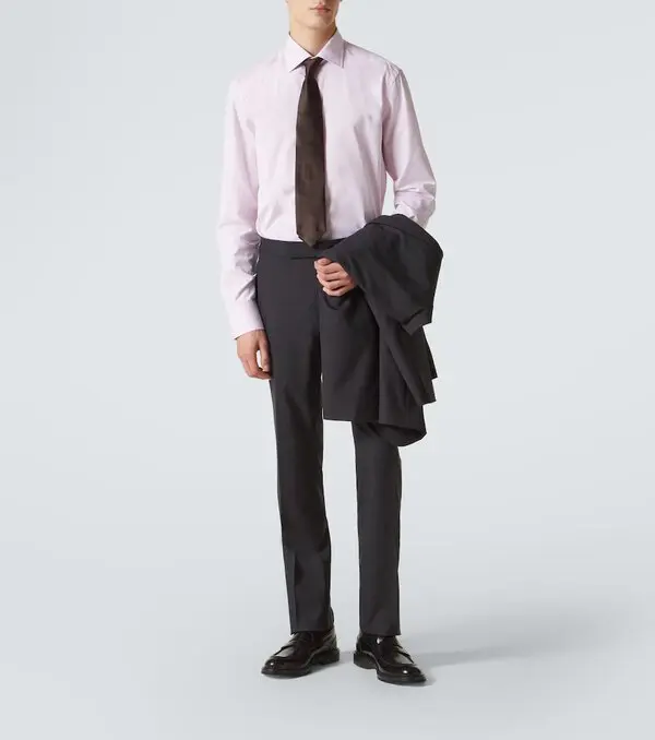 Canali Classic Cotton Oxford Shirt