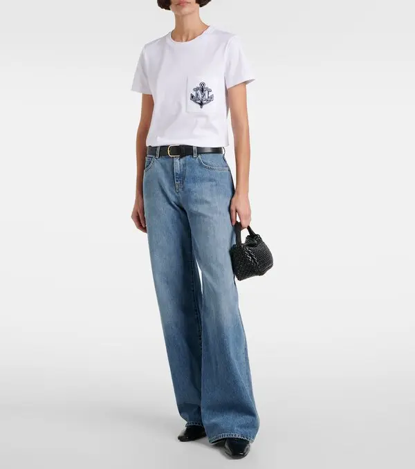 Max Mara Acacia Cotton T-shirt - White