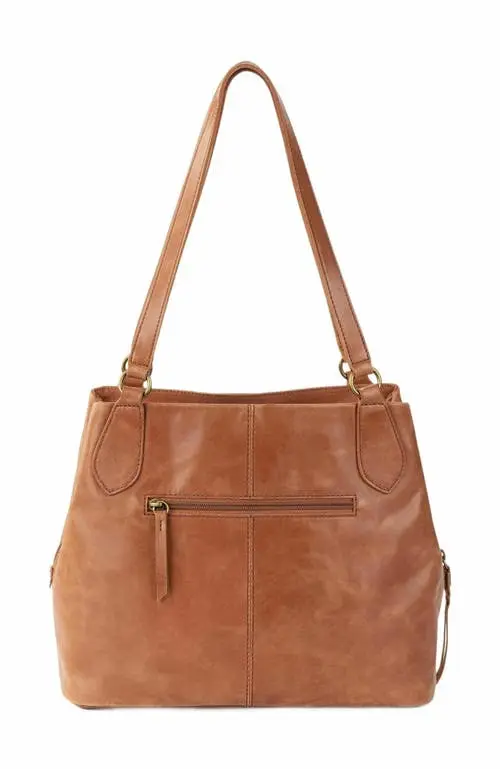 THE SAK Melrose Leather Satchel - Tobacco Floral Emboss