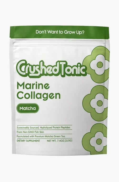 CRUSHED TONIC Matcha Marine Collagen Supplement - 1 Pouch (15 Servings)