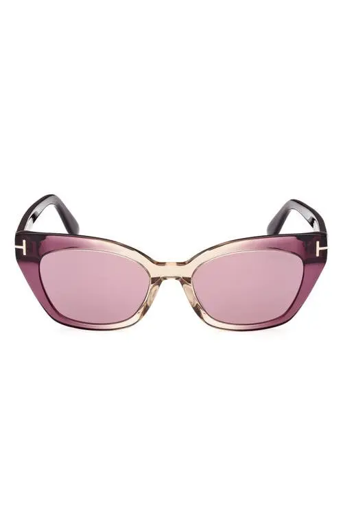 TOM FORD Juliette Cat Eye Sunglasses - Violet/other/violet