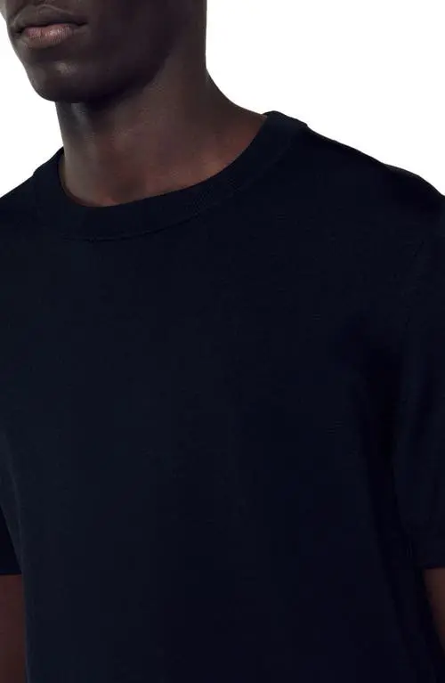 Sandro Knitted T-shirt - Black