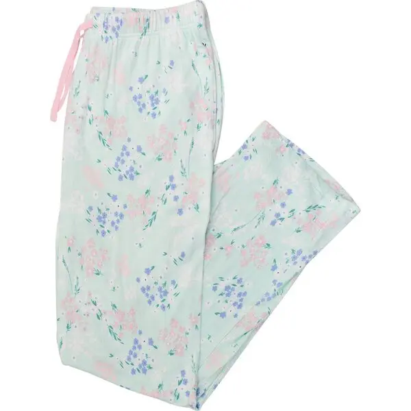 RUFFLEBUTTS Softsnooze Gender Inclusive Adult Pajama Pants - Mint Meadow