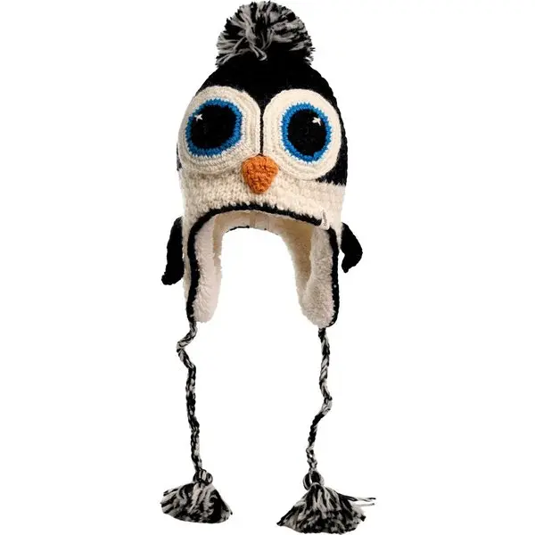 NIRVANNA DESIGNS Crochet Penguin Hat - White