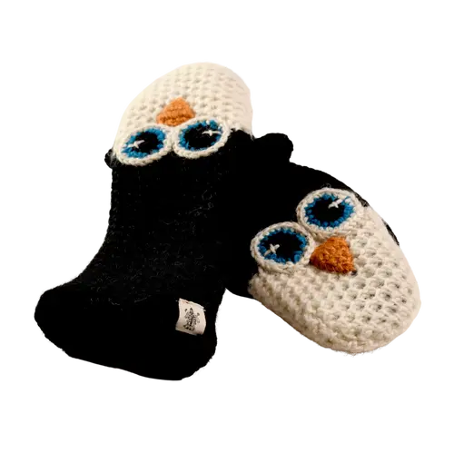 NIRVANNA DESIGNS Crochet Penguin Mittens