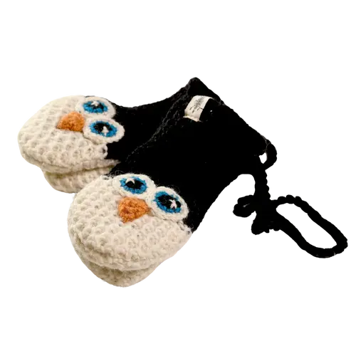 NIRVANNA DESIGNS Crochet Penguin Mittens