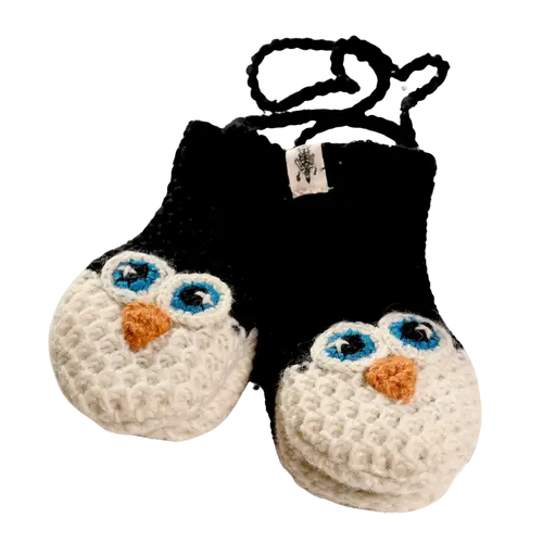 NIRVANNA DESIGNS Crochet Penguin Mittens