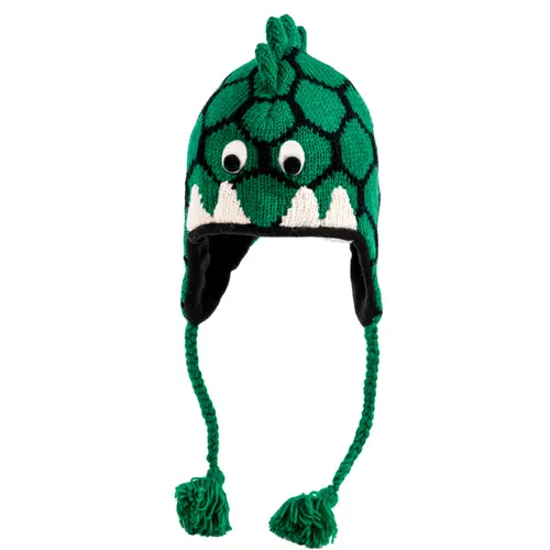 NIRVANNA DESIGNS Hand-knit Dinosaur Hat - Green