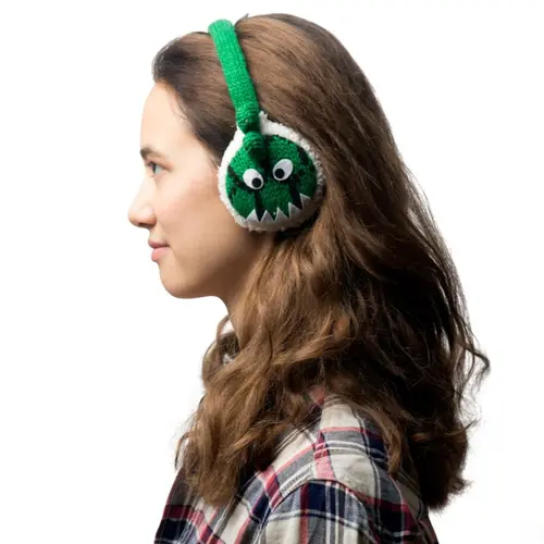 NIRVANNA DESIGNS Dinosaur Earmuffs - Green