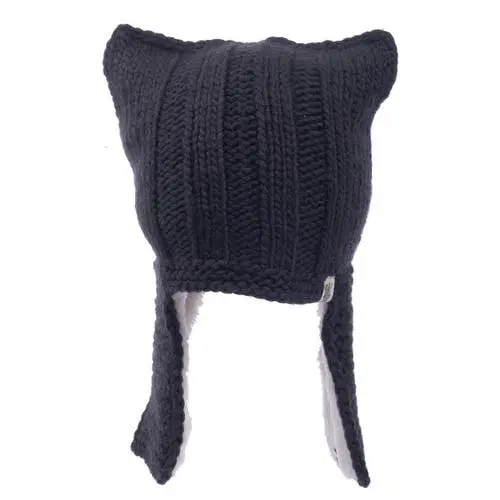NIRVANNA DESIGNS Illyrian Helmet Earflap Hat - Charcoal
