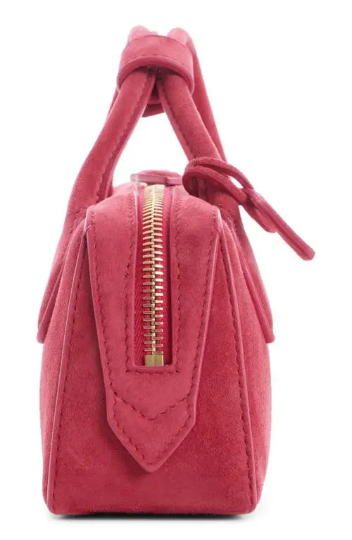 Alaïa Le Teckel Suede Clutch - Framboise