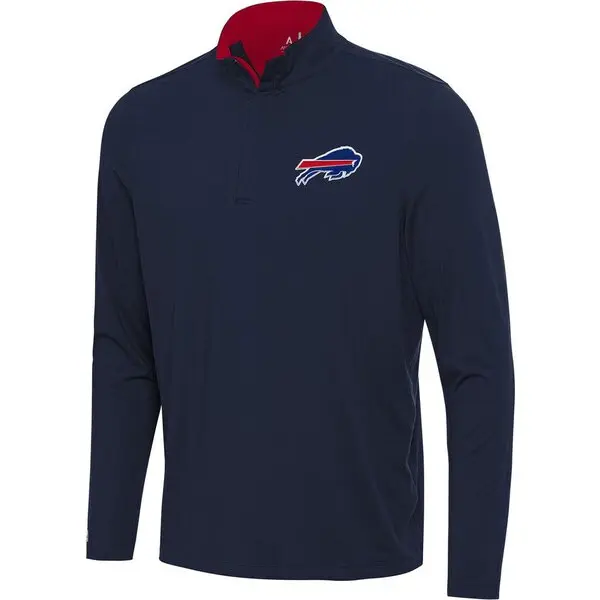 ANTIGUA Quarter-zip Pullover Top - Navy