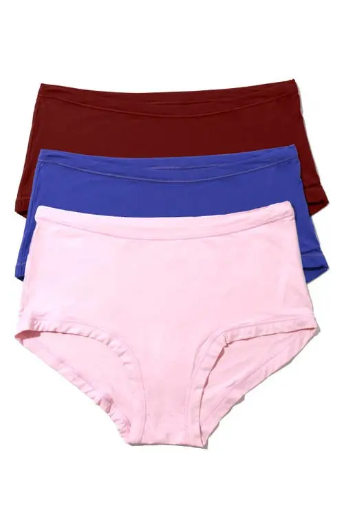 Hanky Panky Yourfit™ Assorted 3-pack Boyshorts - Bliss/blue/mulled Wine