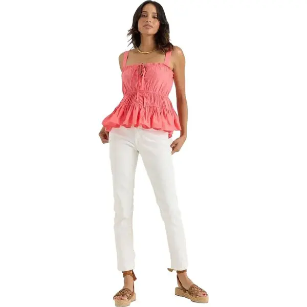 Calypso St. Barth Lola Top - Coral