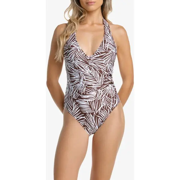 Helen Jon Tortoise Wrap One-piece - Paradise Palm
