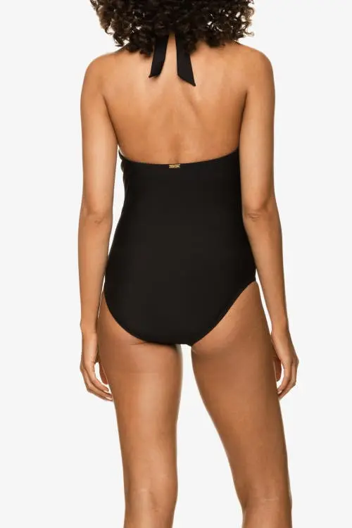 Helen Jon Plunge Tortoise One-piece - Black