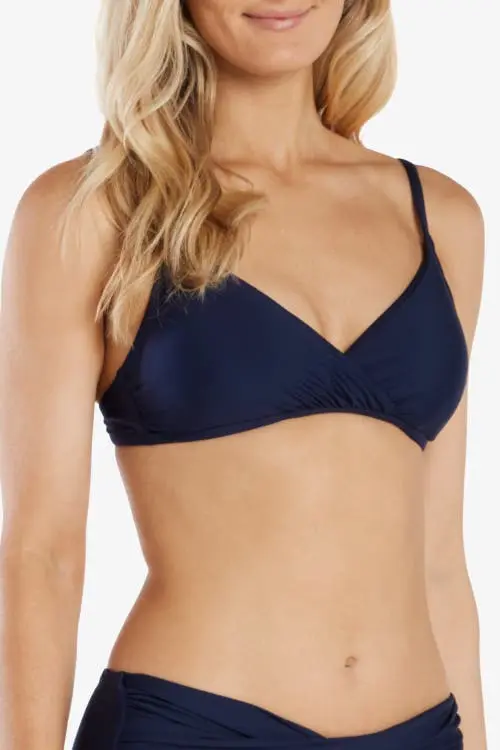 Helen Jon Shirred Crossover Bra