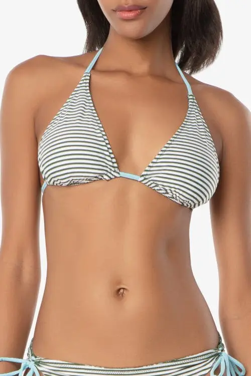 Helen Jon Reversible String Bikini Top - Salento Stripe