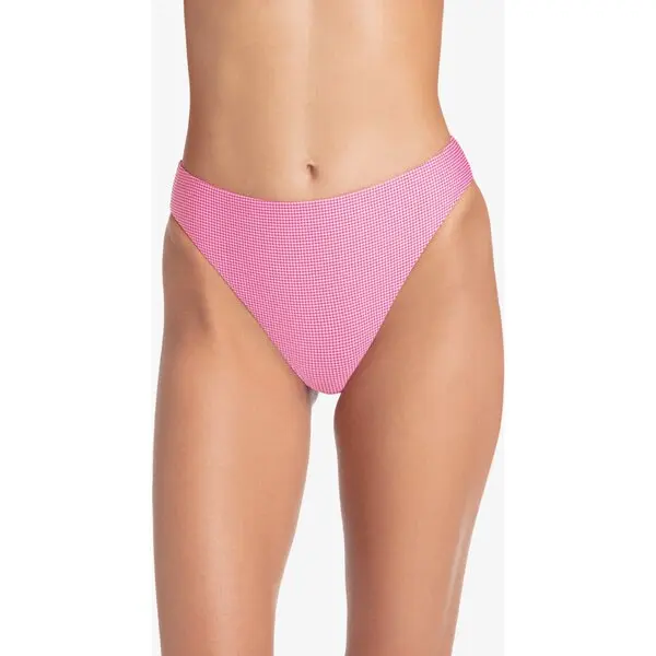Helen Jon Midi Slimmer Bikini Bottom - Pink Gingham