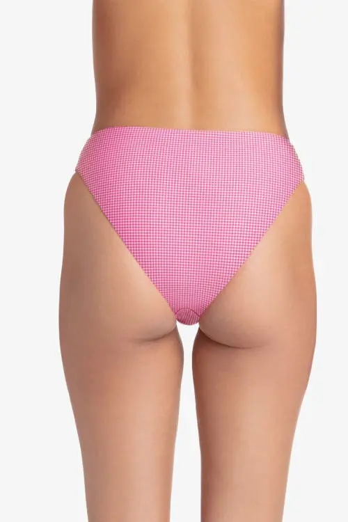 Helen Jon Midi Slimmer Bikini Bottom - Pink Gingham