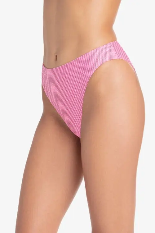 Helen Jon Midi Slimmer Bikini Bottom - Pink Gingham