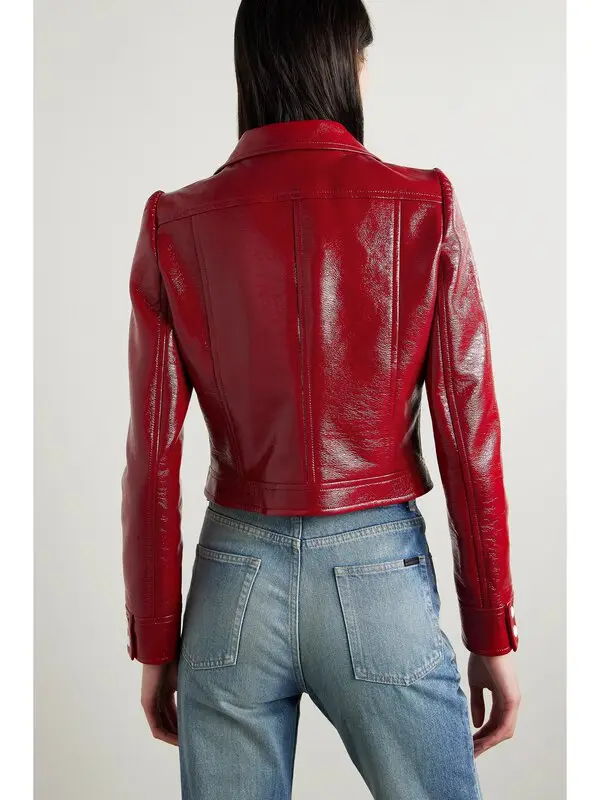 COURREGES Reedition Coated Cotton-blend Jacket - Red