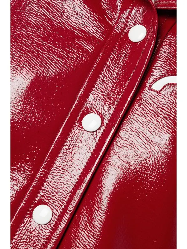 COURREGES Reedition Coated Cotton-blend Jacket - Red
