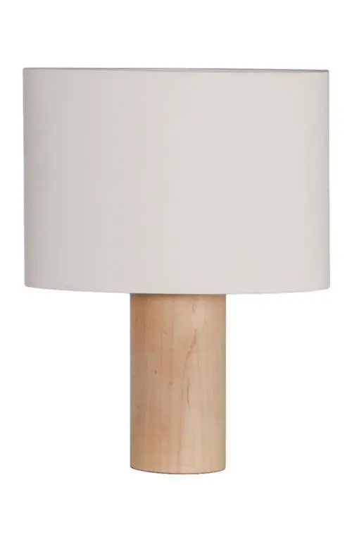 BRIGHTECH Mia 16" Midcentury Led Table Lamp With Natural Maple Wood Base - Natural Wood