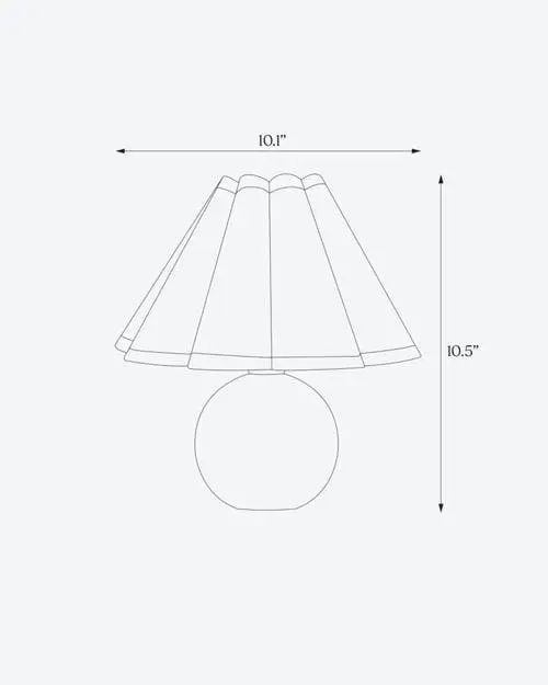 BRIGHTECH Blair 10" Led Midcentury Table Lamp With Black Marble Base