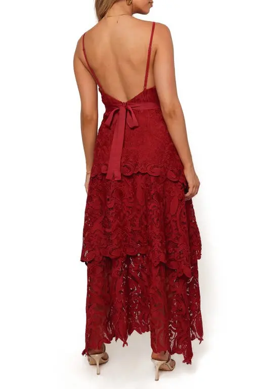 PETAL & PUP Elijah Lace Tulle Maxi Dress