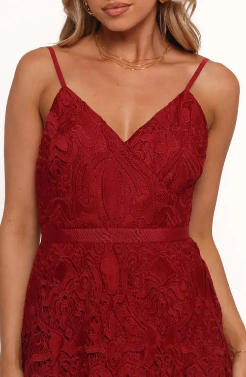 PETAL & PUP Elijah Lace Tulle Maxi Dress