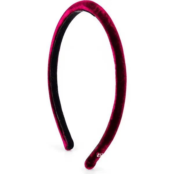 Alexandre De Paris Velvet Headband - Burgundy