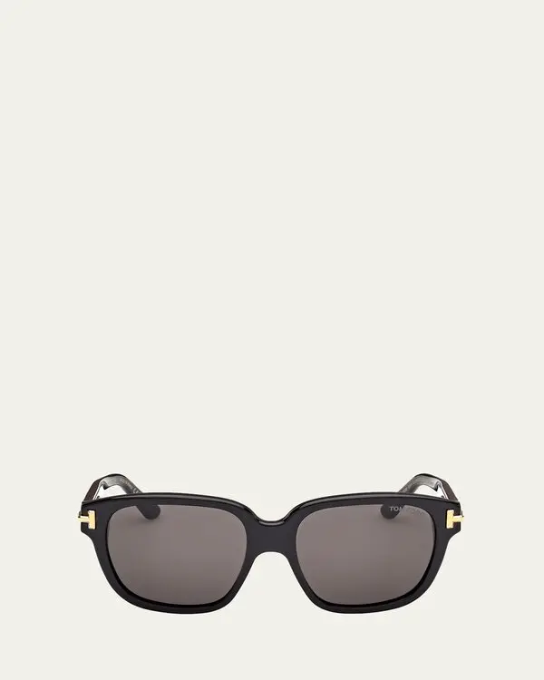 TOM FORD Icon T-monogram Square Sunglasses - Sblk/smk