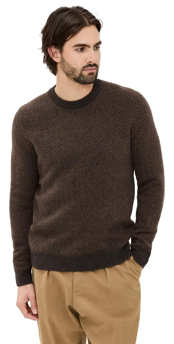 Taylor Stitch Eddy Herringbone Crewneck Sweater