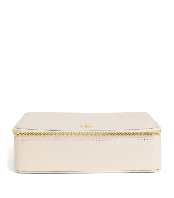Harrods Large Pebbled Leather Trinket Box