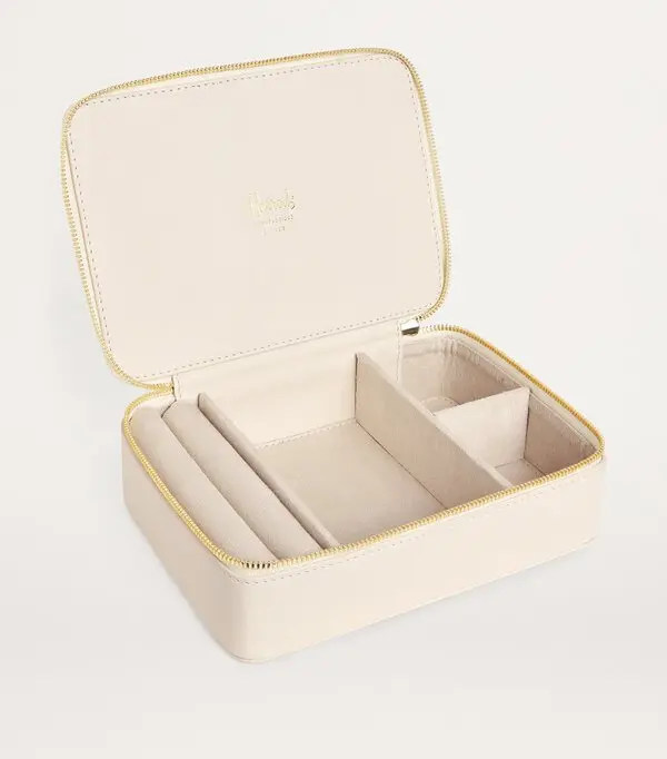 Harrods Large Pebbled Leather Trinket Box