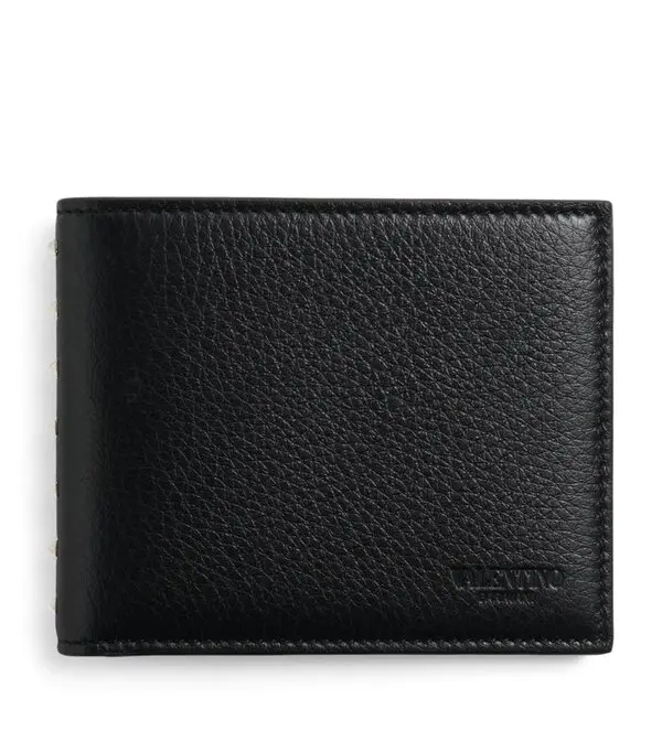 Valentino Garavani Leather Rockstud Wallet - Black