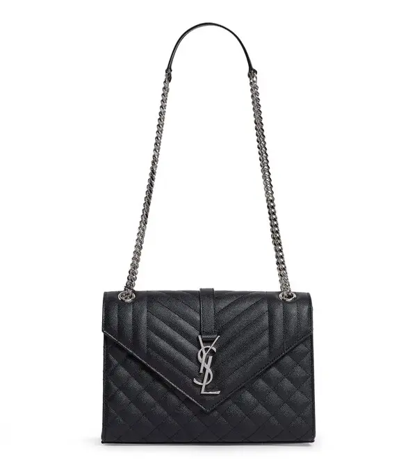 Saint Laurent Medium Envelope Matelassé Shoulder Bag