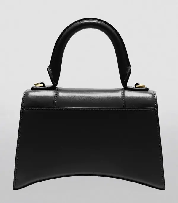 Balenciaga Xs Hourglass Top-handle Bag - Black