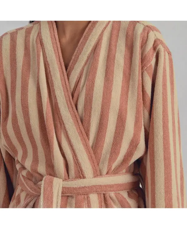 PIGLET IN BED Cotton Robe - Sand Shell