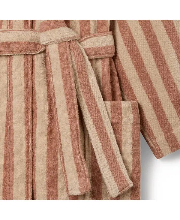 PIGLET IN BED Cotton Robe - Sand Shell