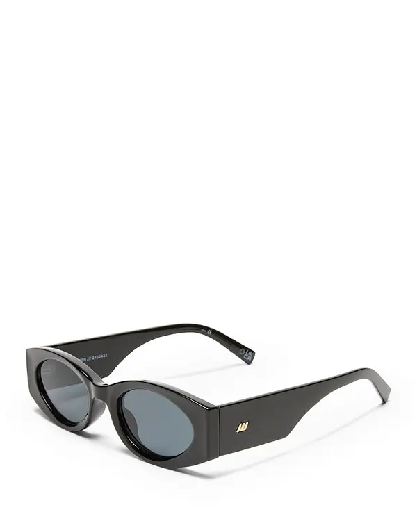 Le Specs Mermaiden Oval Sunglasses - Black