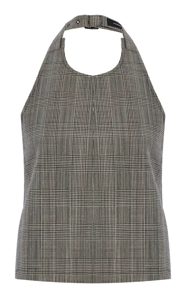 Wardrobe.NYC Backless Halter Top - Grey