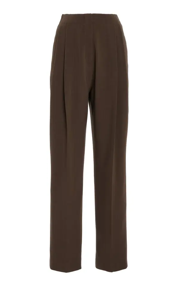 Tove Roan High-rise Straight-leg Trousers - Green